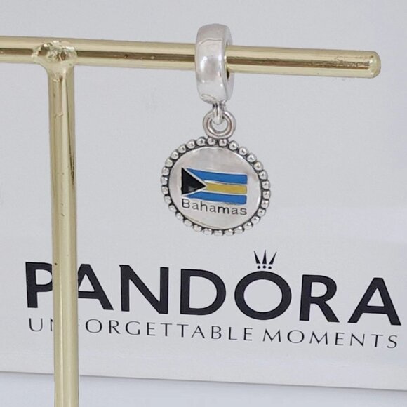 Pandora | Jewelry | Pandora Bahamas Flag Exclusive Dangle Charm S925 ...